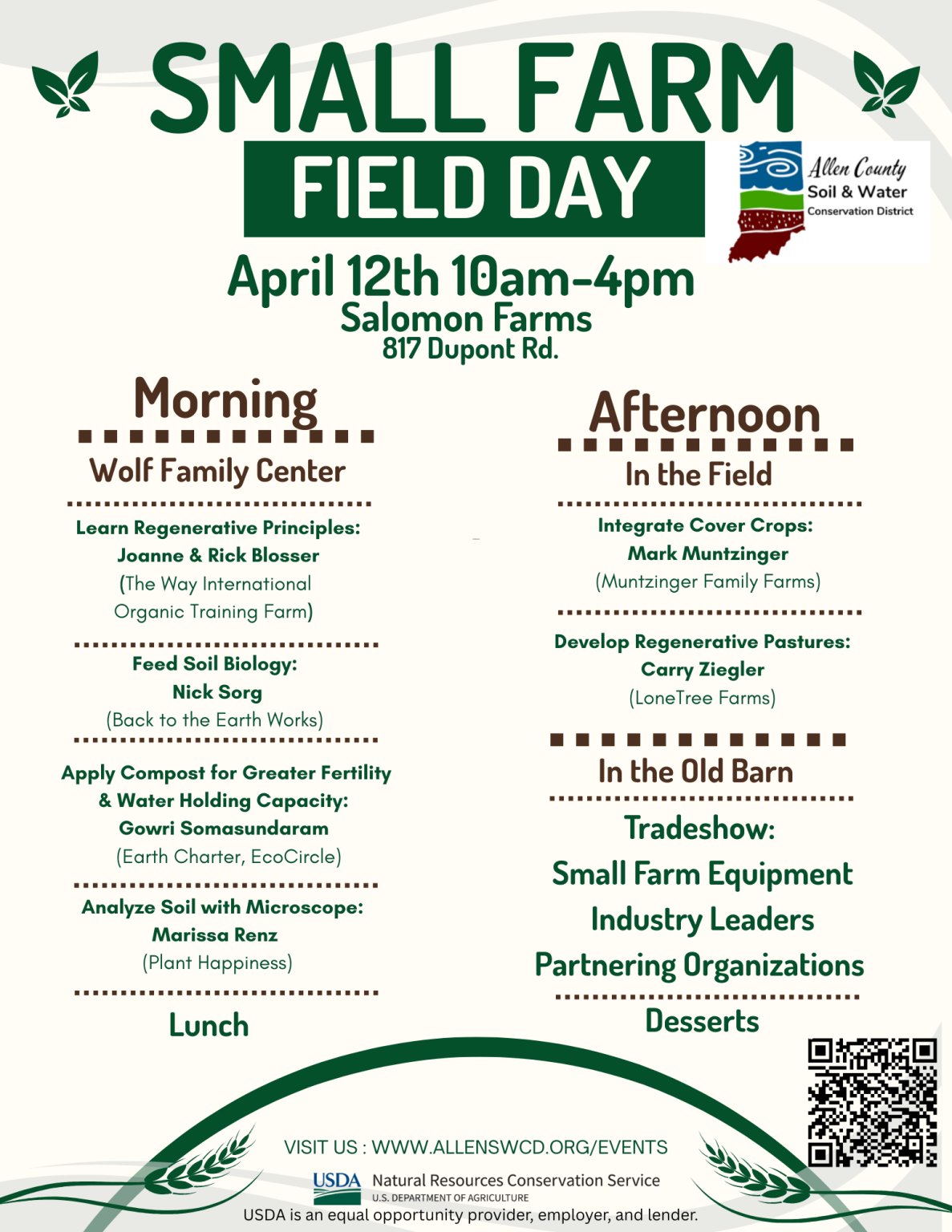 Small Farms Field Day – Allen County Soil and Water Conservation District